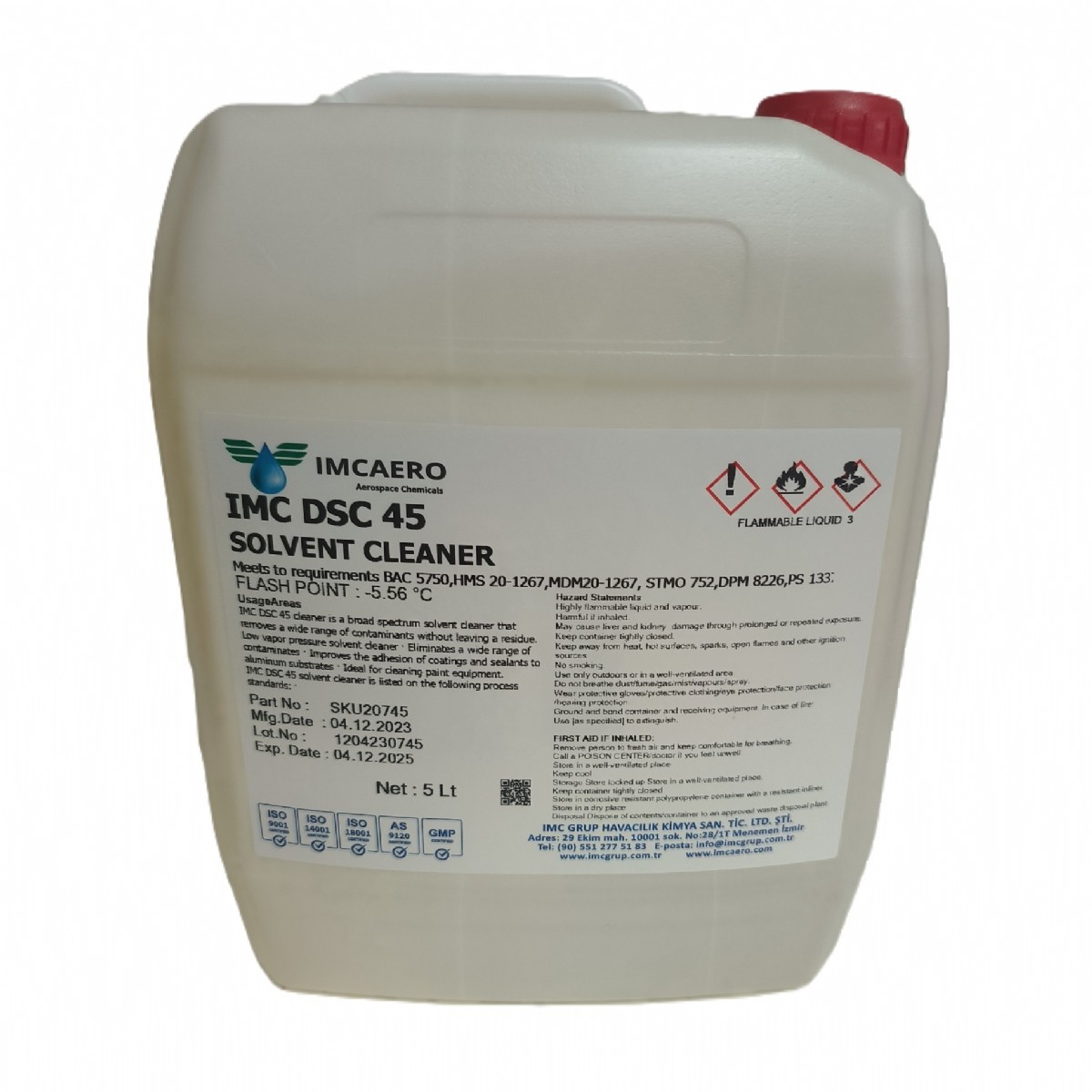 IMC DSC 45 SOLVENT CLEANER | PARÃ A YIKAMA | KÄ°MYASALLAR | imcaerocom