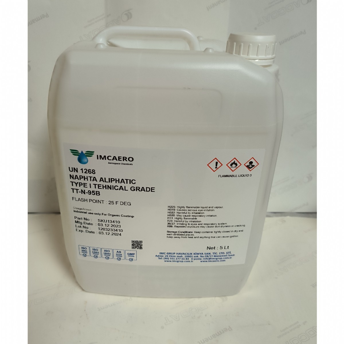 TT-N-95 TYPE I NAPHTA ALIPHATIC TECHNICAL GRADE | SOLVENTLER | imcaerocom